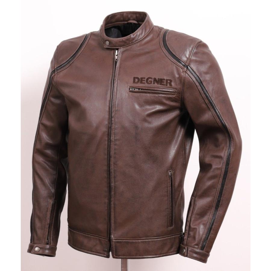 DEGNER デグナー ゴートレザージャケット サイズ：L : 24157341 : ウェビック1号店 - 通販 - Yahoo!ショッピング