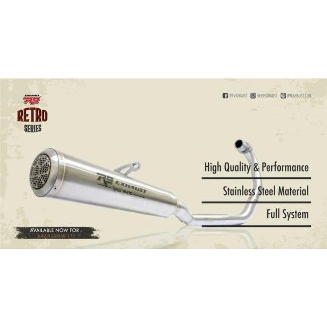 R9 Exhaust Exhaust:アールナインエキゾースト RETRO フルエキゾースト W175 : ウェビック1号店 - 通販 ...