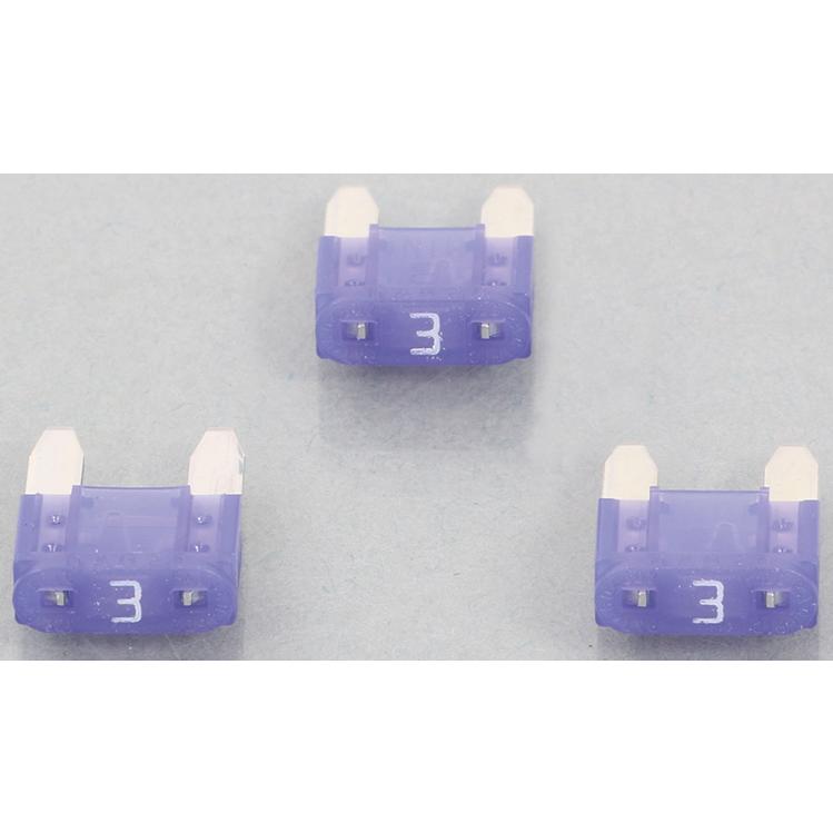 ブランド登録なし K-CON キタココンビニパーツ 【補修・オプションパーツ】ミニヒラガタヒューズ(BFMN) タイプ：3A(パープル ...