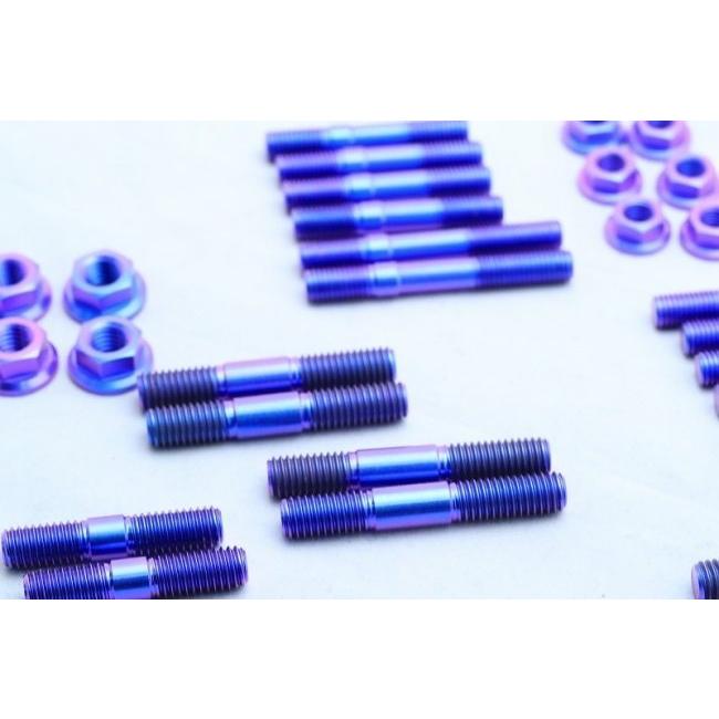 T2 Racing:ティーツーレーシング T2 Racing チタンスタッドボルト＆ナット フルセット NSR250 HONDA ホンダ ...