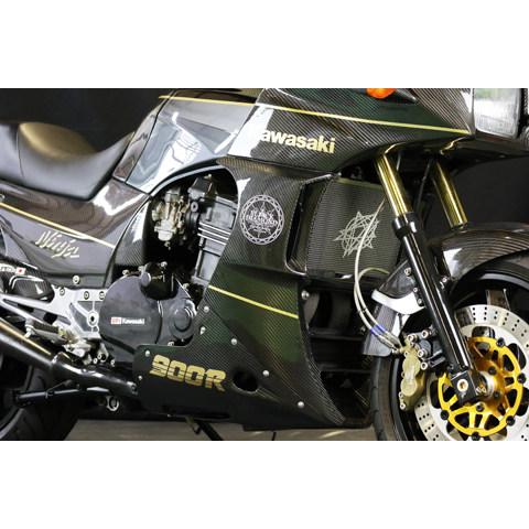 A-TECH エーテック サイドカウルSTD タイプ：ドライカーボンケブラー(DCK)／クリア塗装済 GPZ750R GPZ750R-900R GPZ900R KAWASAKI カワサキ ...