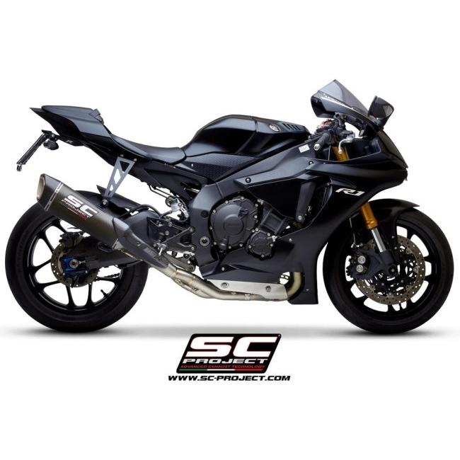 SC-PROJECT SCプロジェクト SC1-R スリップオンサイレンサー＆2-1 フルチタン キャタライザーキャンセルパイプ YZF-R1 YZF-R1M YAMAHA ヤマハ ...