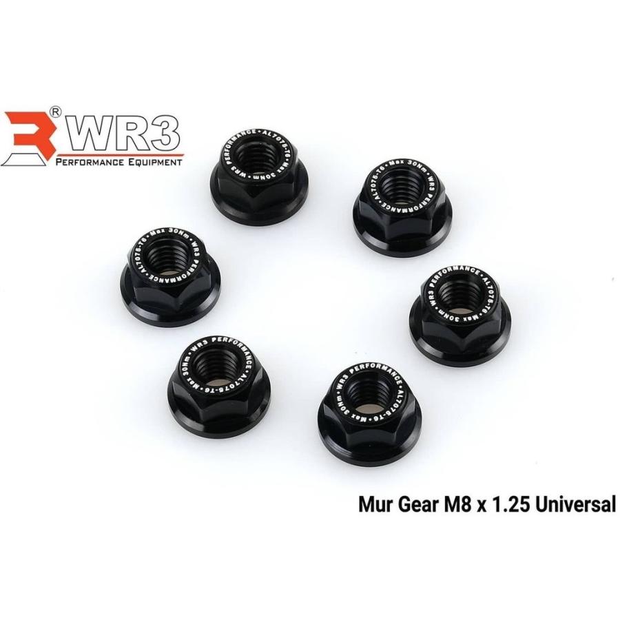 WR3 ダブルアールスリー スプロケットナット カラー：ブラック スプロケットボルト・ナット 駆動系 : ウェビック1号店 - 通販 ...