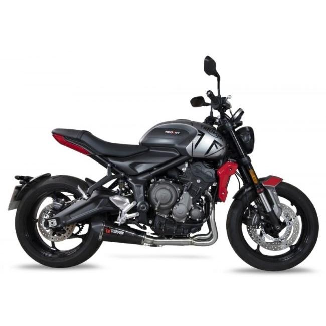SCORPION スコーピオン セルケトテーパー フルエキゾーストマフラー タイプ：カーボン／重量3.37kg Trident 660 TRIUMPH トライアンフ マフラー : ウェビック1 ...