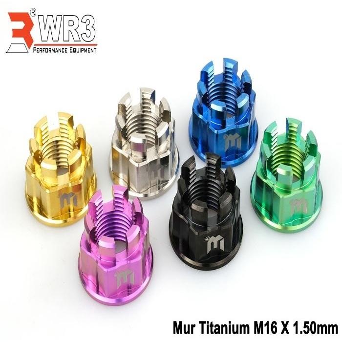 WR3 WR3:ダブルアールスリー Axle Nut カラー：Green :25015521:ウェビック1号店 - 通販 - Yahoo!ショッピング