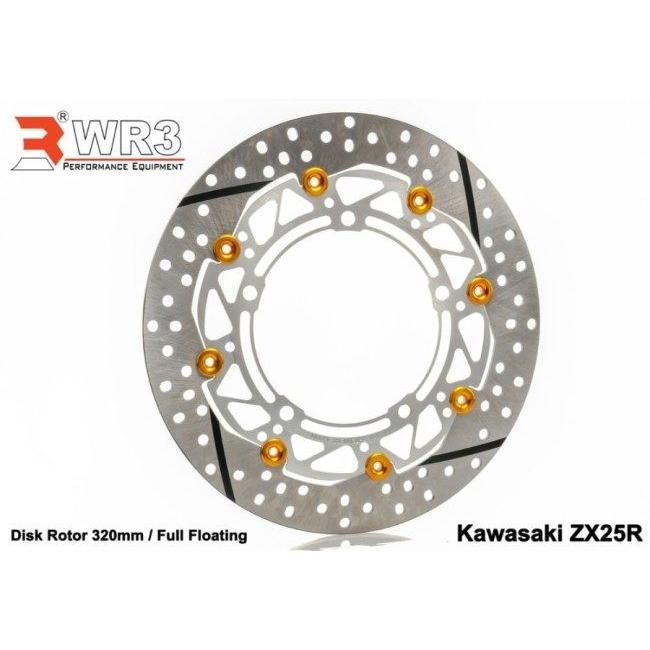 WR3 WR3:ダブルアールスリー Full Floating Brake Disc Inner Disc：Black／Floating ...