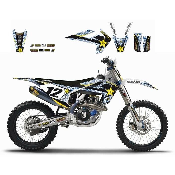 Blackbird Racing ブラックバードレーシング ロックスター エナジー グラフィック キット Husqvarna TC/FC TE ...