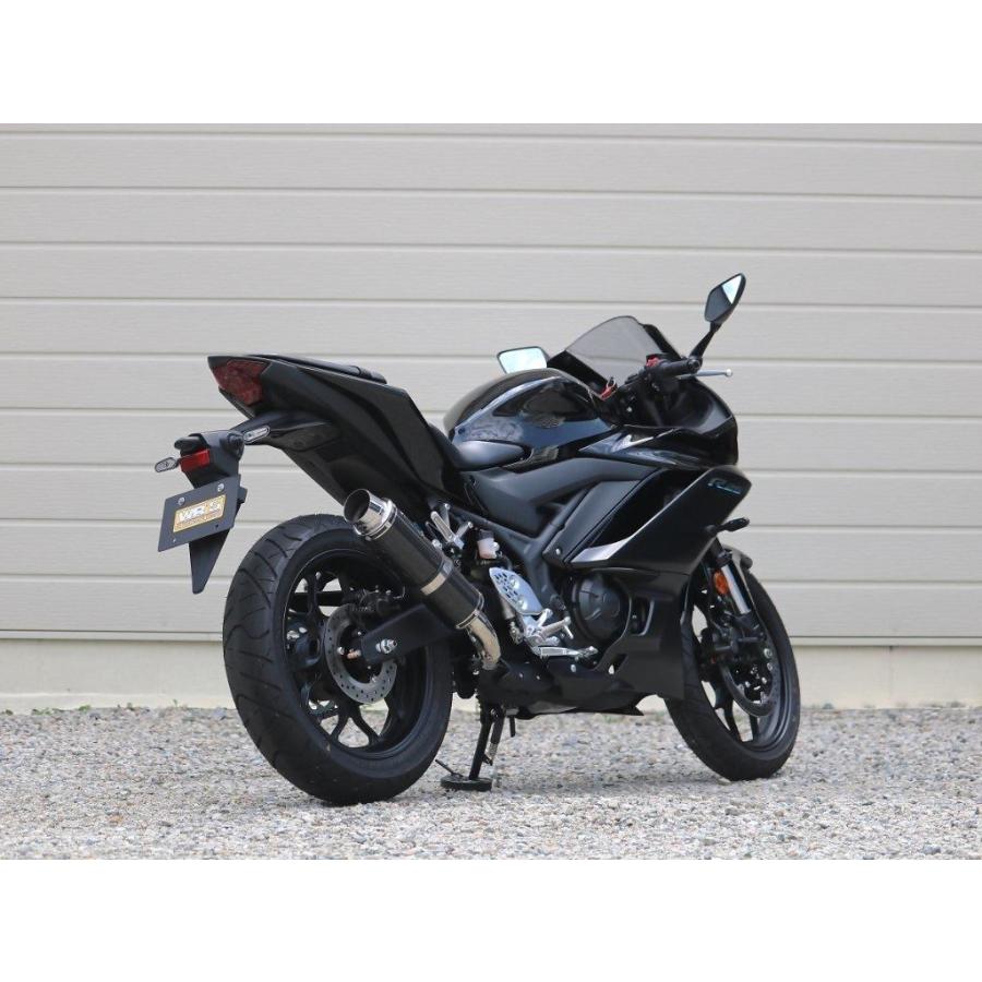 WR'S WR’S ダブルアールズ リアエキゾースト スリップオンマフラー ラウンド サイレンサータイプ：カーボン YZF-R25 MT-25 YAMAHA ヤマハ マフラー : ウェビック1 ...