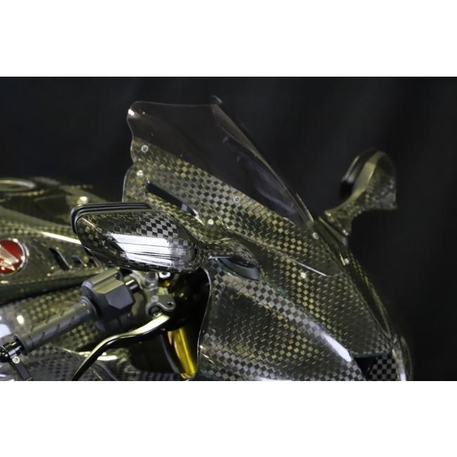 A-TECH エーテック 純正用ミラーカバー 素材：DCK ドライカーボンケブラー / タイプ：左右セット CBR1000RR-R HONDA ホンダ その他ミラーオプション・補修部品 ...