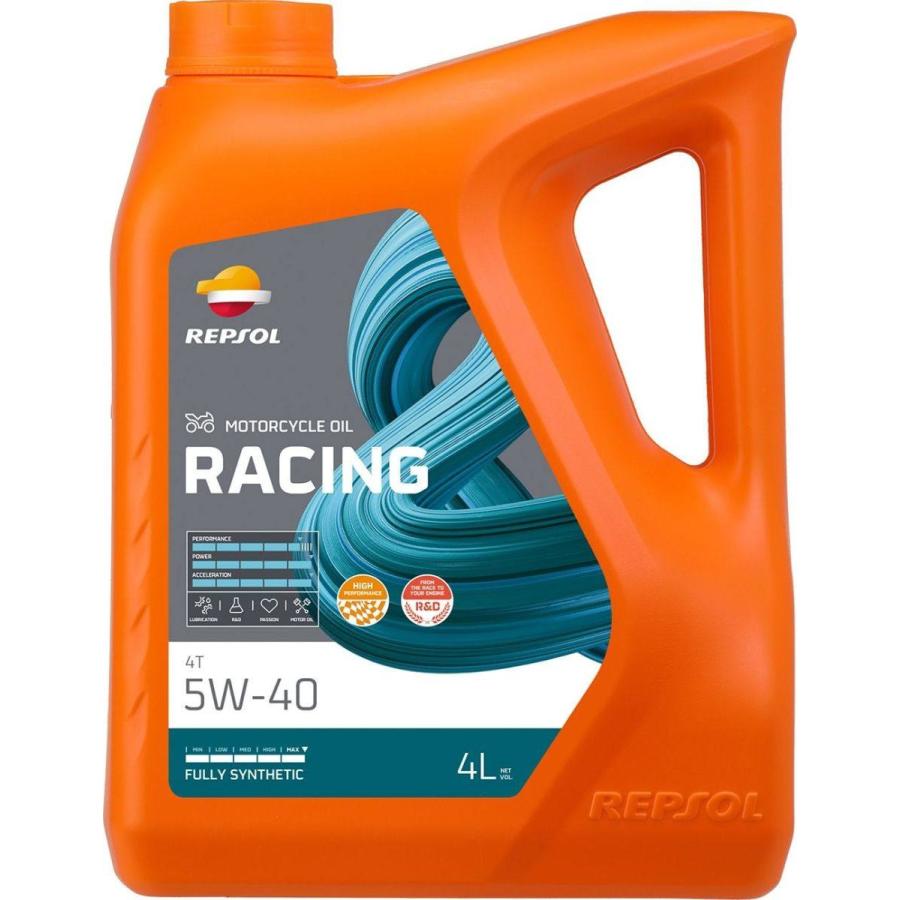 REPSOL レプソル RACING(レーシング)4T【5W-40】【4サイクルオイル】 容量：4L :25598785:ウェビック1号店 ...