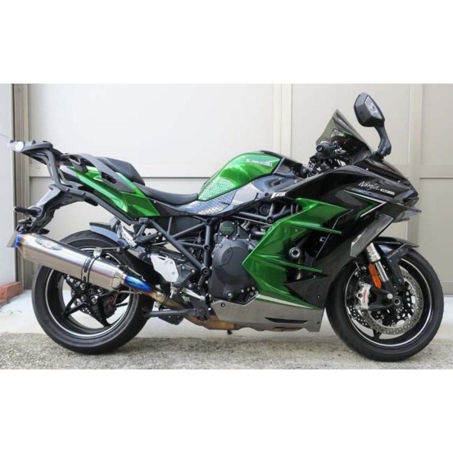 BEET ビート NASSERT Evolution TypeIIスリップオンマフラー 仕様：メタルブラック Ninja H2 SX SE ...