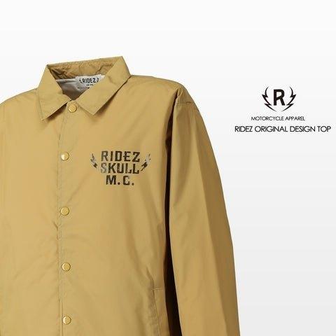 RIDEZ（バイク） RIDEZ ライズ SKULL MC COACH JKT バイク 防風 コーチ ジャケット サイズ：XL カジュアルジャケット アパレル : ウェビック1号店 - 通販 ...
