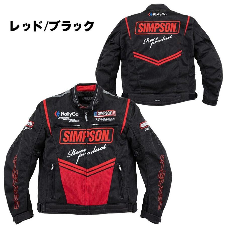 SIMPSON（バイク） SIMPSON シンプソン NSM-C01 ライダーズメッシュジャケット サイズ：L : ウェビック1号店 - 通販 - Yahoo!ショッピング
