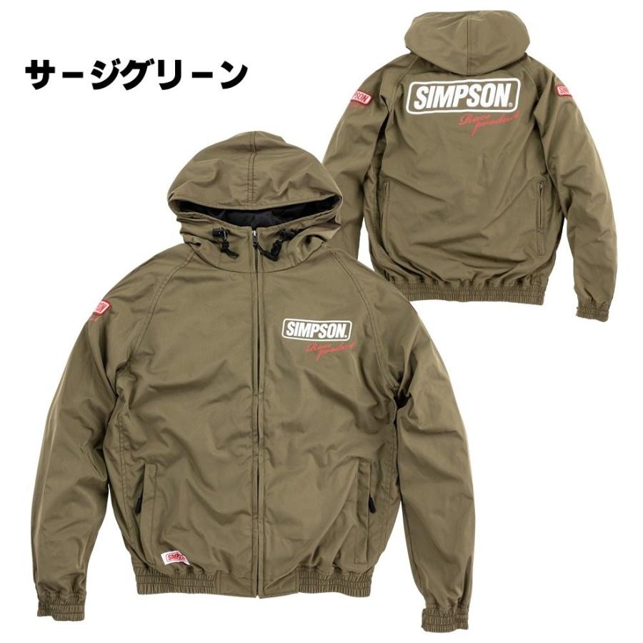 SIMPSON（バイク） SIMPSON シンプソン NSM-C08 ライトウェイト ナイロンフーディ サイズ：3L オールシーズンジャケット ジャケット アパレル : ウェビック1号店 ...