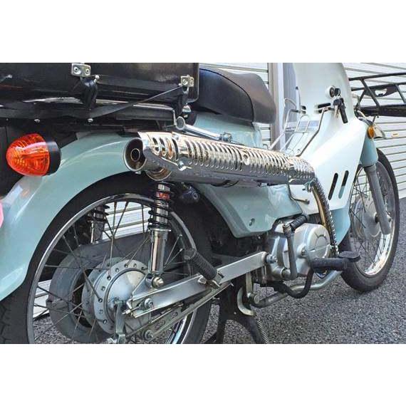 OUTEX アウテックス OUTEXマフラー エキパイ素材：ステンレス／サイレンサー素材：アルミ / サイレンサータイプ：非ストレート構造 スーパーカブ110 マフラー : ウェビック1号店 ...