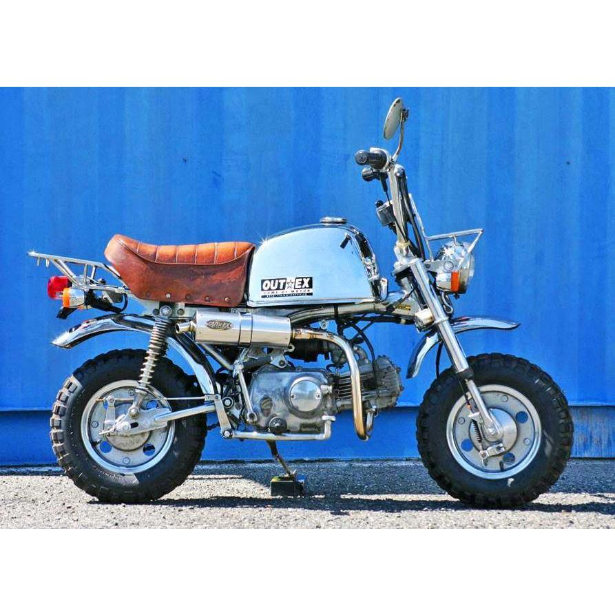 OUTEX アウテックス OUTEXマフラー サイレンサー素材：アルミ / ヒートガードアダプタ：なし モンキー HONDA ホンダ フルエキゾーストマフラー マフラー : ウェビック1号店 ...