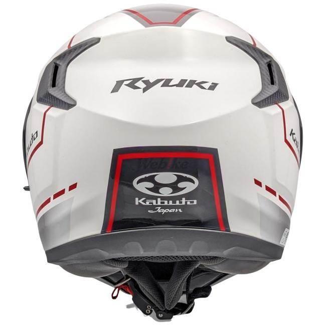 OGK KABUTO オージーケーカブト RYUKI BEAM[リュウキ ビーム ホワイトレッド]ヘルメット サイズ：M(57-58cm) システムヘルメット ヘルメット : ウェビック1号店 ...