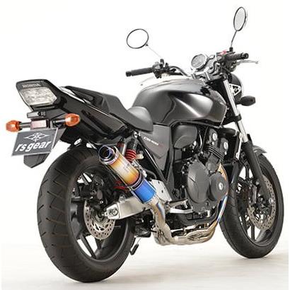 r's gear r’s アールズギア ワイバンクラシックR チタン フルエキゾースト サイレンサー：チタンドラッグブルー CB400SF CB400SB HONDA ホンダ マフラー : ウ ...
