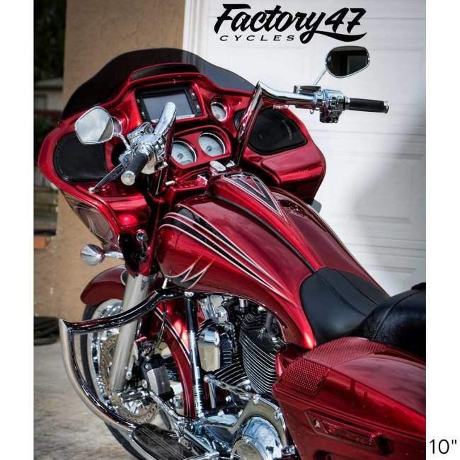 Factory 47 ファクトリー47 Signature ハンドルバー カラー：ブラック / サイズ：10″ ロードグライド HARLEY ...