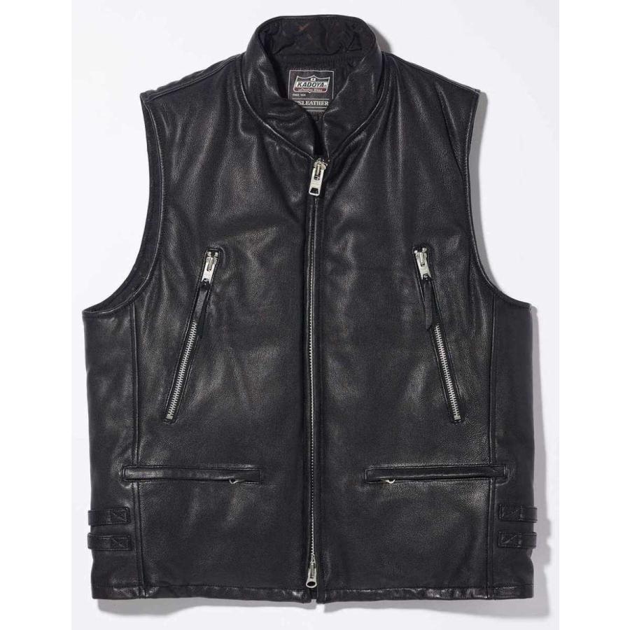 カドヤ KADOYA 【ALTER KEIS】RIDERS DOWN VEST ライダースダウンベスト サイズ：LL ベスト アパレル : ウェビック1号店 - 通販 - Yahoo!ショッピング