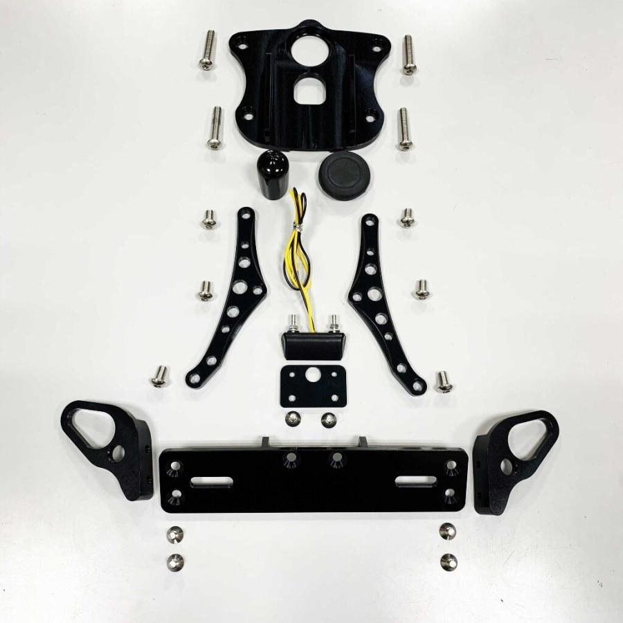 YMCK ヤマック CNCライセンスプレートホルダー タイプ：ステンレスボルト仕様 ノーマルウィンカーレス MT09 MT09SP YAMAHA ヤマハ ナンバープレートホルダー ...
