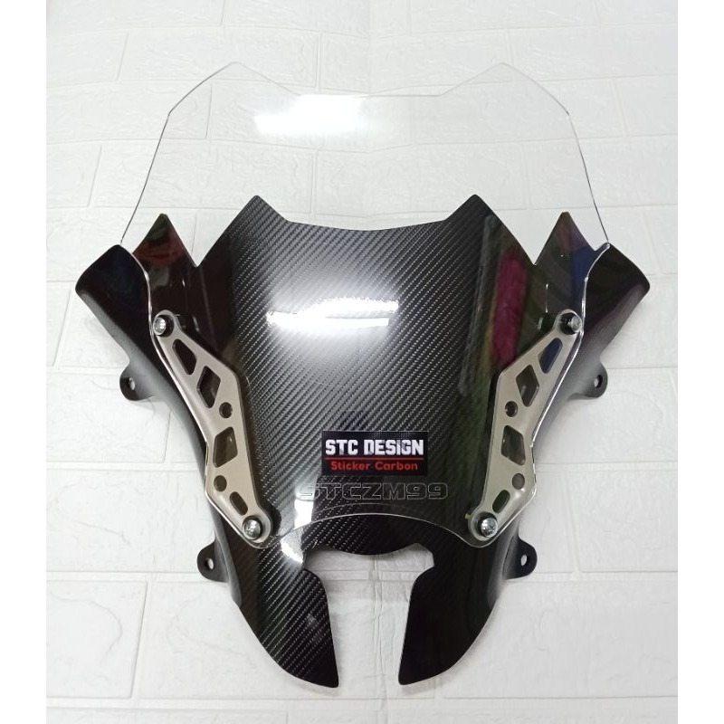 Stc.Design エスティーシーデザイン WindShield for PCX160(2021) Racing style new version カラー：Kevlar gloss 6D ...