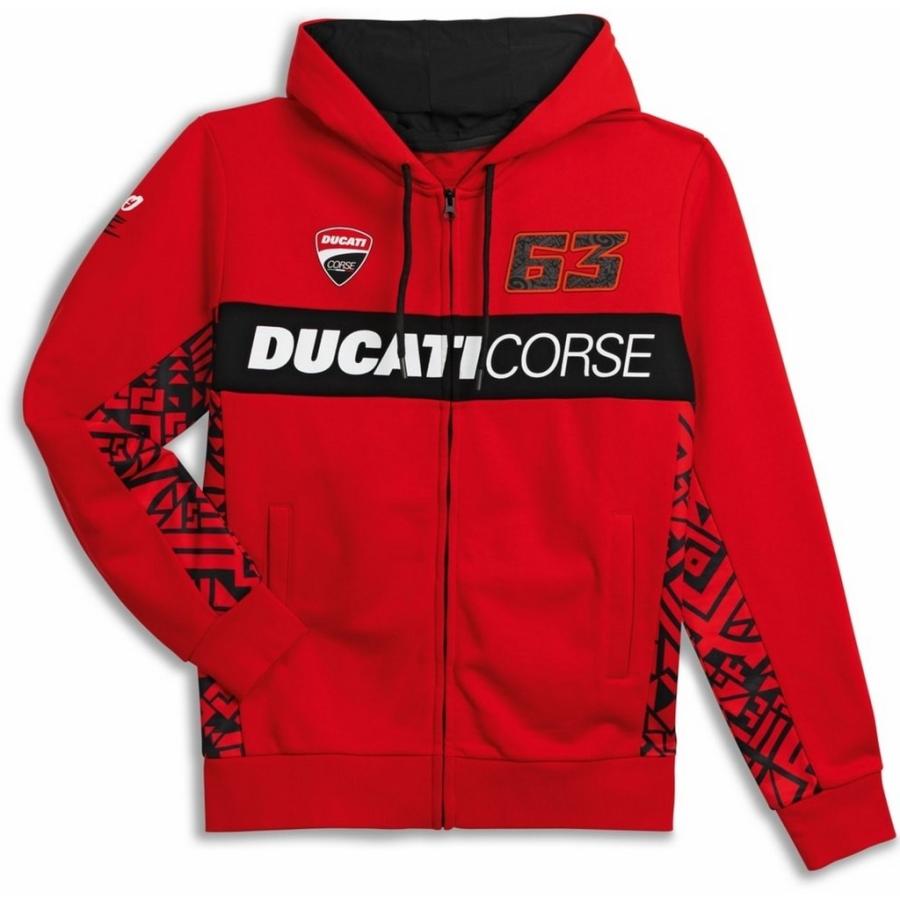 DUCATI Performance ドゥカティパフォーマンス Hooded sweatshirt-Dual Pecco Bagnaia 63 サイズ：XL : 25876326 : ウェ ...