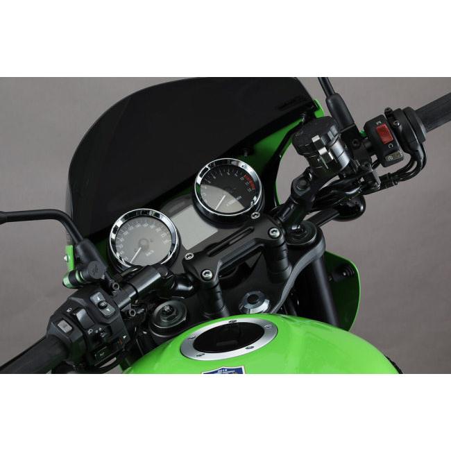 AELLA アエラ アルミ削り出し可変ハンドル 付属スペーサーサイズ：12mm / ハンドルカラー：ブラック / 付属スペーサーカラー：ポリッシュ Z900RS Z900RS CAFE ...