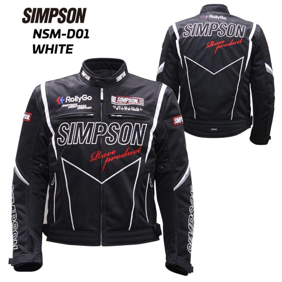 SIMPSON（バイク） SIMPSON シンプソン NSM-D01 ライダースメッシュジャケット サイズ：M : ウェビック1号店 - 通販 - Yahoo!ショッピング