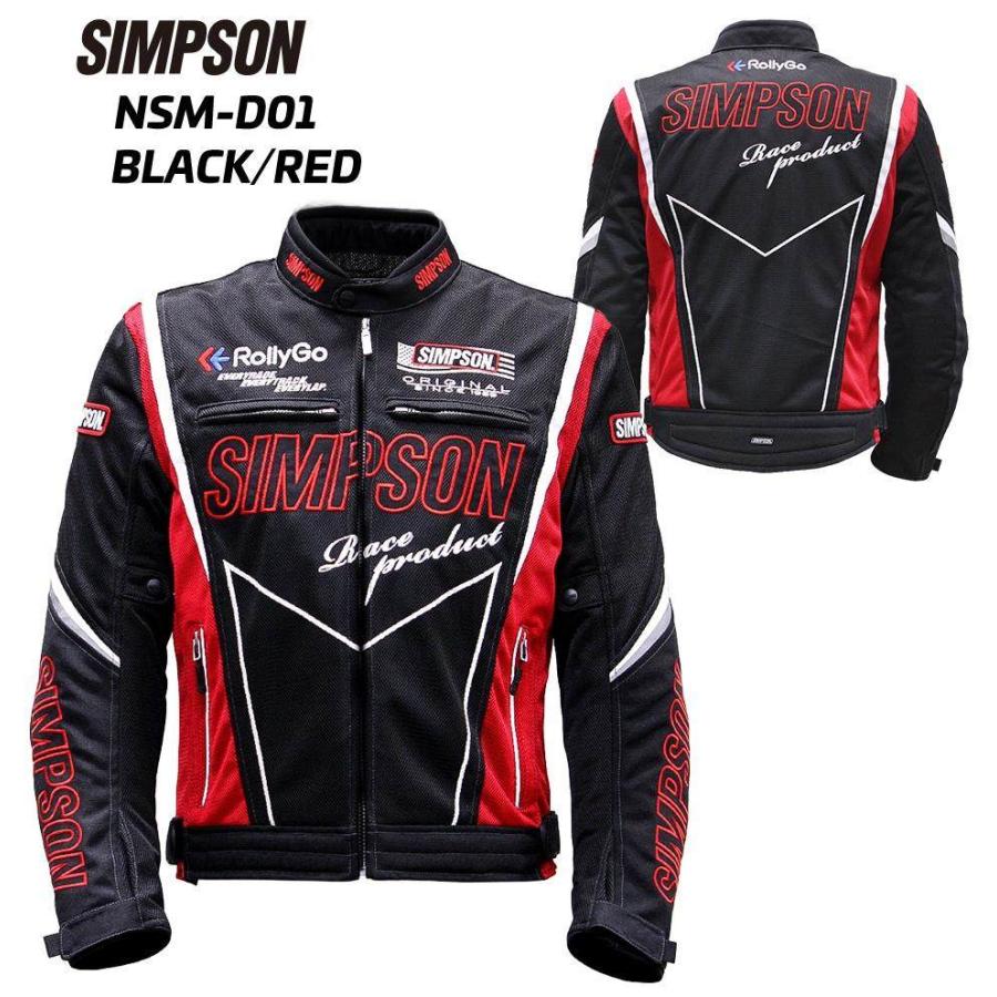SIMPSON シンプソン NSM-D01 ライダースメッシュジャケット サイズ：M : 25936835 : ウェビック1号店 - 通販 - Yahoo!ショッピング