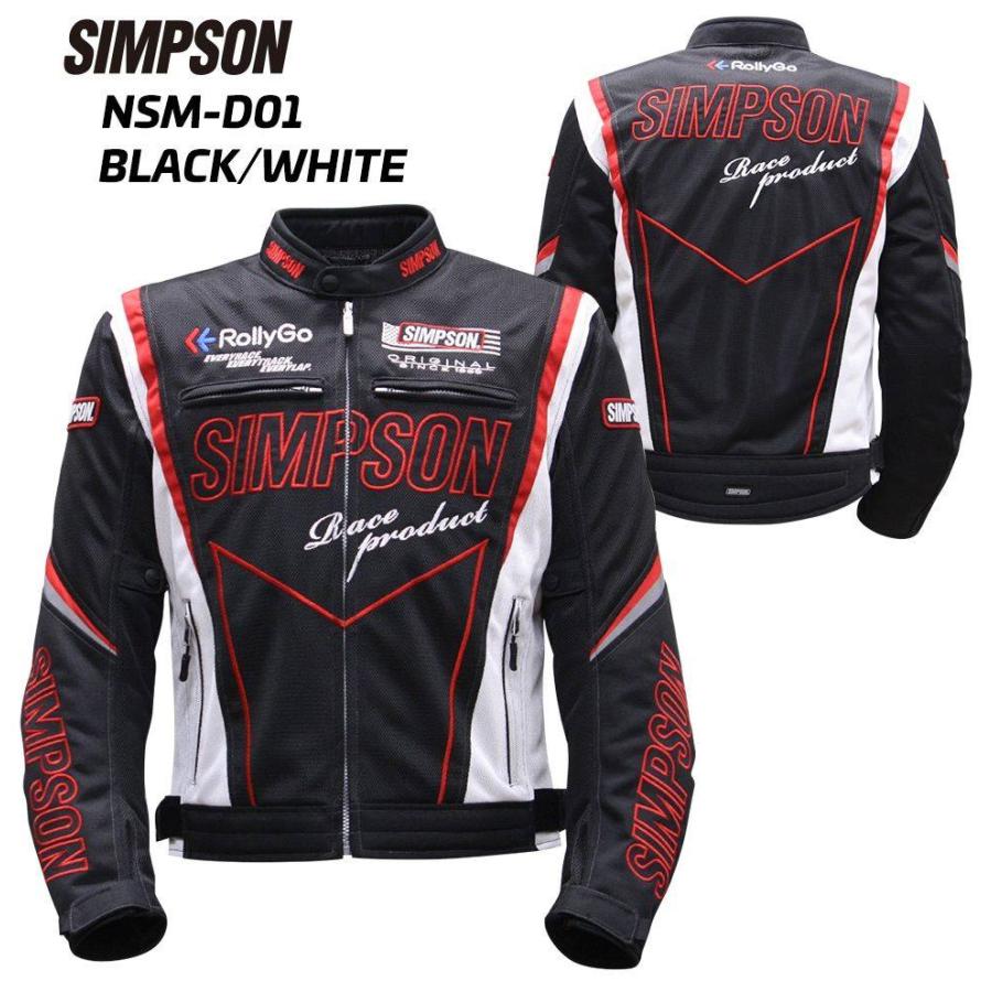 SIMPSON シンプソン NSM-D01 ライダースメッシュジャケット サイズ：M : 25936840 : ウェビック1号店 - 通販 - Yahoo!ショッピング