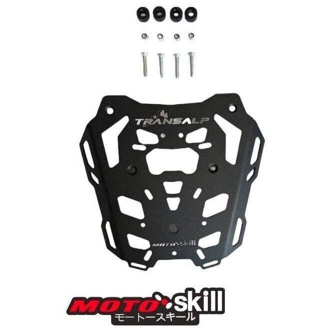 MOTOSKILL モートースキール リアキャリア XL750 カラー：マットブラック TRANSALP HONDA ホンダ 外装 : ウェ ...
