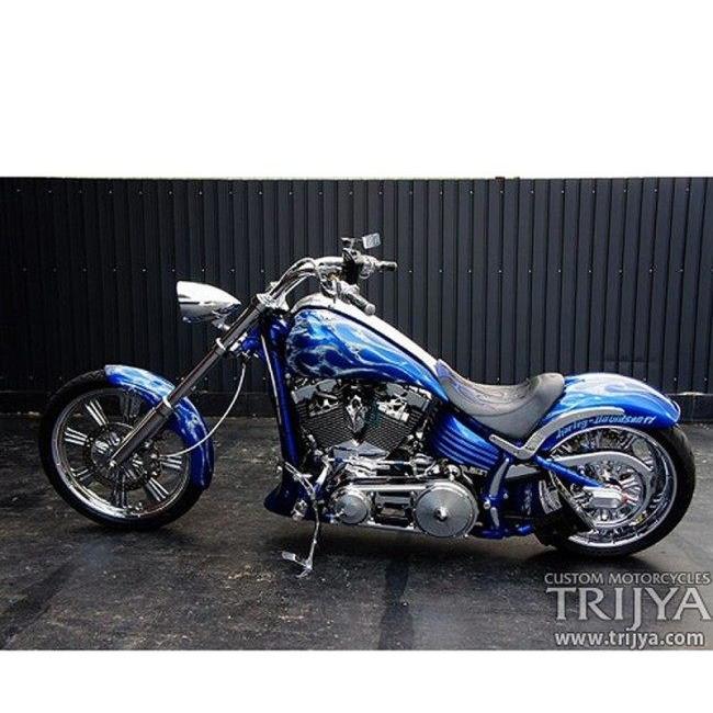 TRIJYA トライジャ コイルカバー カラー：クローム FXCW ロッカー HARLEY-DAVIDSON ハーレーダビッドソン その他外装 ...