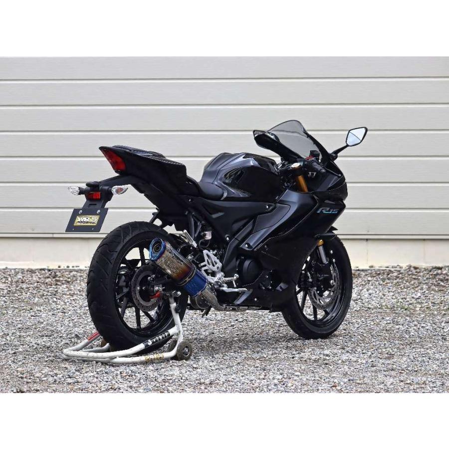 WR'S WR’S ダブルアールズ SS-OVALチタンサイレンサーフルエキゾースト サイレンサー仕様：焼き色チタン YZF-R15 YZF-R125 MT-125 YAMAHA ヤマハ ...