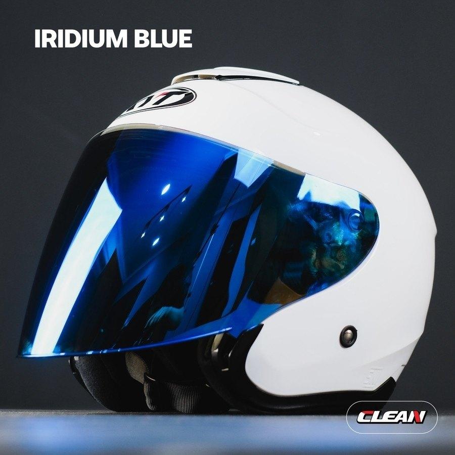 Clean クリーン Helmet Visor Iridium No.50 Color：Blue Kyoto Half Helmet : 25969938 : ウェビック1号店 - 通販 ...