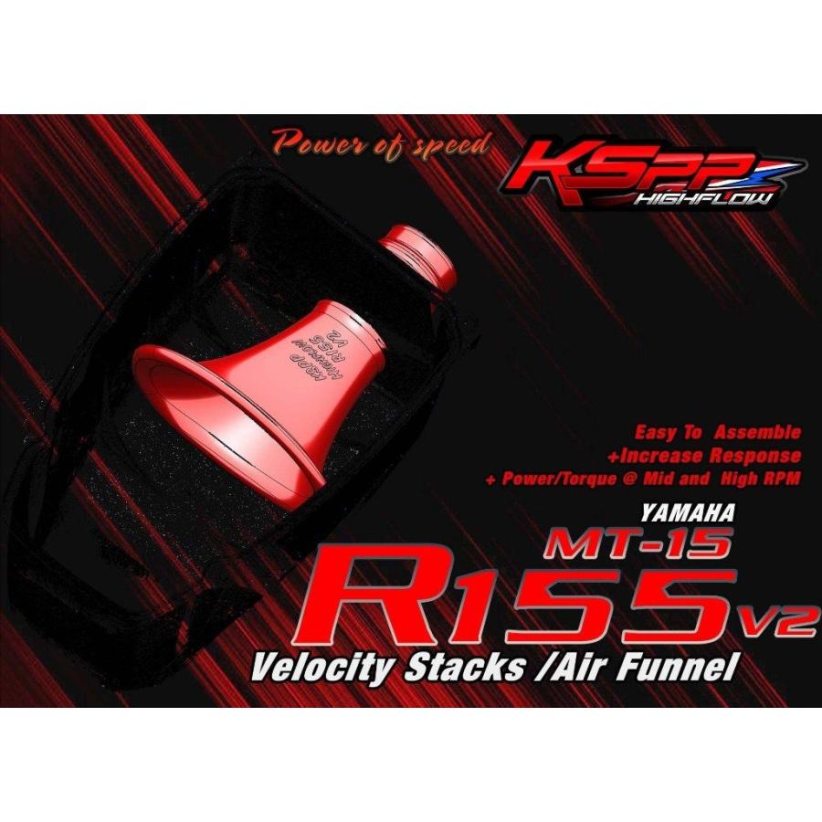 ブランド登録なし KSPP ケーエスピーピー Velocity stack Yamaha R155/MT-15 R155 MT15 YAMAHA ヤマハ : ウェビック1号店 - 通販 ...