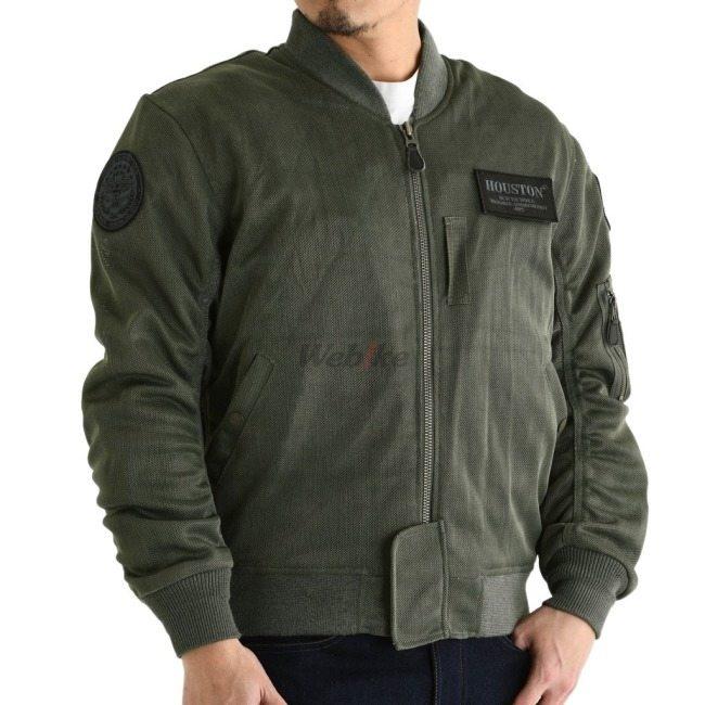 HOUSTON ヒューストン MA-1 M／C メッシュジャケット サイズ：XS : ウェビック1号店 - 通販 - Yahoo!ショッピング