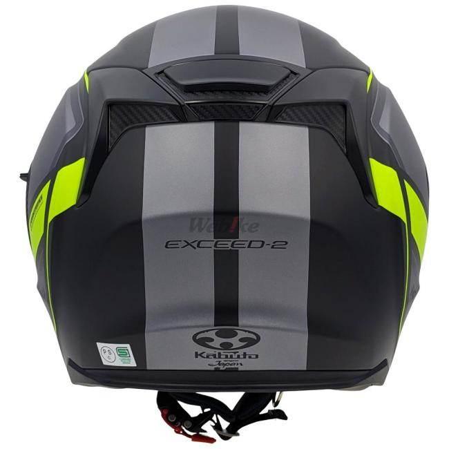 OGK Kabuto KABUTO オージーケーカブト EXCEED2 RIDGE [エクシード2 リッジ フラットブラックイエロー] ヘルメット サイズ：M(57-58cm) ジェット ...