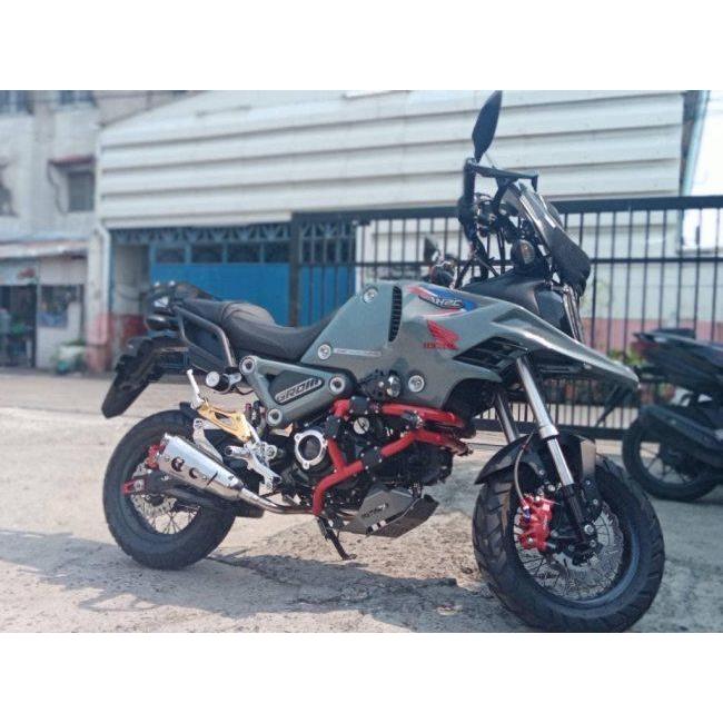 RSV racing アールエスブイレーシング アジャスタブル バックステップキット for GROM (JC92) Color：Silver ...