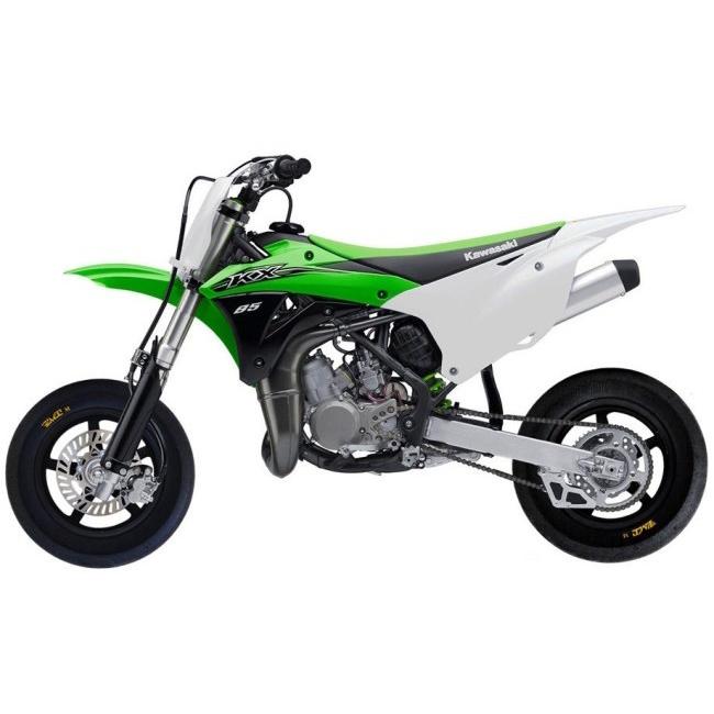 73 MOTO PARTS ナナサンモトパーツ カワサキ KX100 12インチ ミニモト チューブレスマグホイール前後セット(1998 ...
