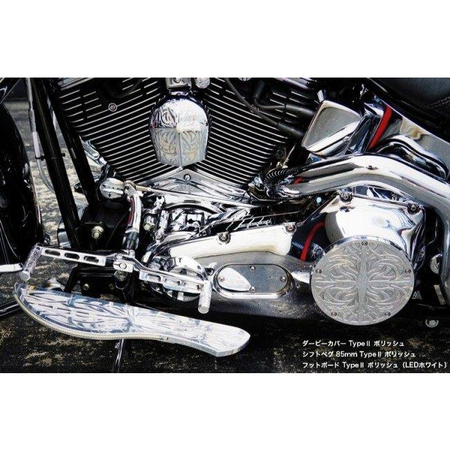 TRIJYA トライジャ シフトペグ Type02 カラー：ポリッシュ / サイズ：ロング（85mm） 全モデル HARLEY-DAVIDSON ハーレーダビッドソン ステップ 足回り : ウ ...