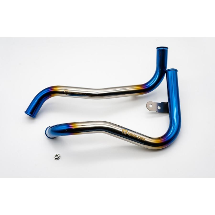 TRICK STAR（トリックスター） チタンラジエターパイプ Z H2 KAWASAKI カワサキ ラジエーター 冷却関連 エンジン : ウ ...