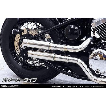 WirusWin ウイルズウィン スリップオンマフラー タイプ：バズーカータイプ THUNDER250 THUNDER MOTORCYCLES サンダーモーターサイクルズ スリップオンマフラー ...