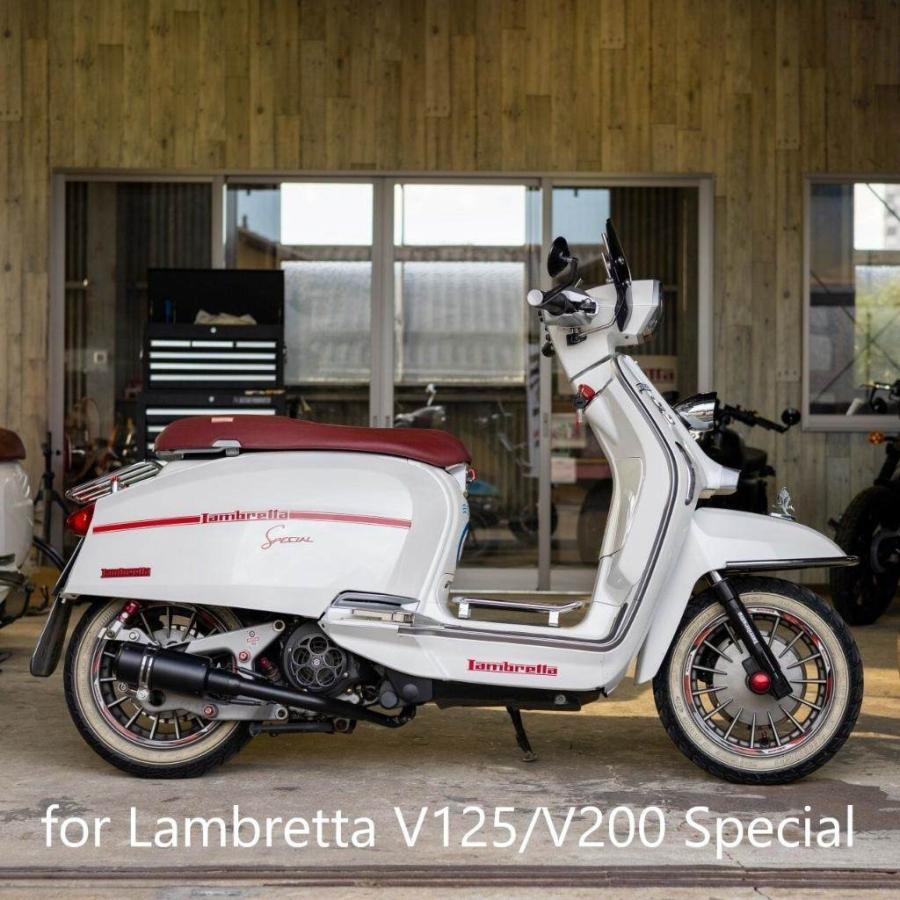 MOTOSONICFACTORY モトソニックファクトリー MSF フルエキゾーストマフラー ショット ブラック ランブレッタ V200スペシャル LAMBRETTA マフラー : ウェビック ...