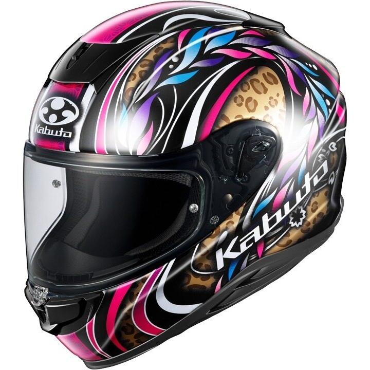 OGK KABUTO オージーケーカブト AEROBLADE-6 TAMON[エアロブレード 6 タモン ブラックレオパード]ヘルメット サイズ：L(59-60cm) フルフェイスヘルメット ...