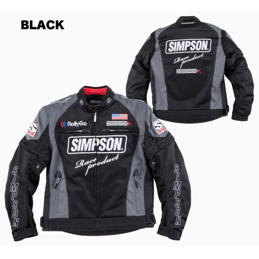SIMPSON シンプソン NSM-E01 ライダーズ メッシュ ジャケット サイズ：L メッシュジャケット アパレル : ウェビック1号店 - 通販 - Yahoo!ショッピング