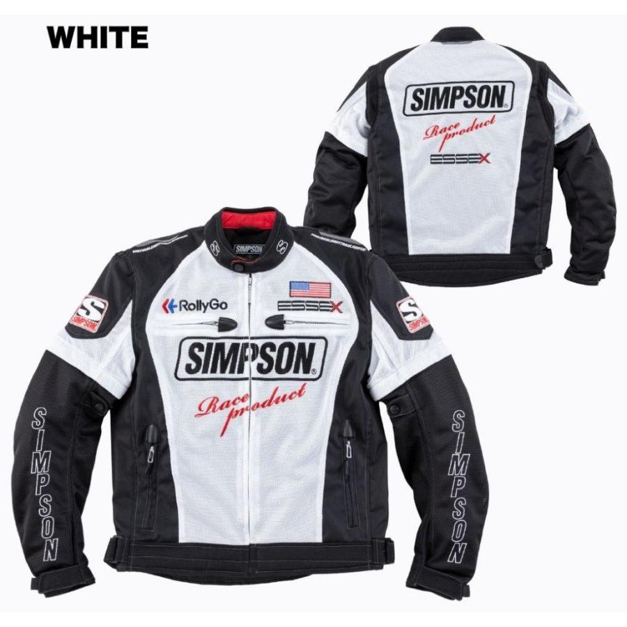 SIMPSON シンプソン NSM-E01 ライダーズ メッシュ ジャケット サイズ：4L メッシュジャケット アパレル : ウェビック1号店 - 通販 - Yahoo!ショッピング