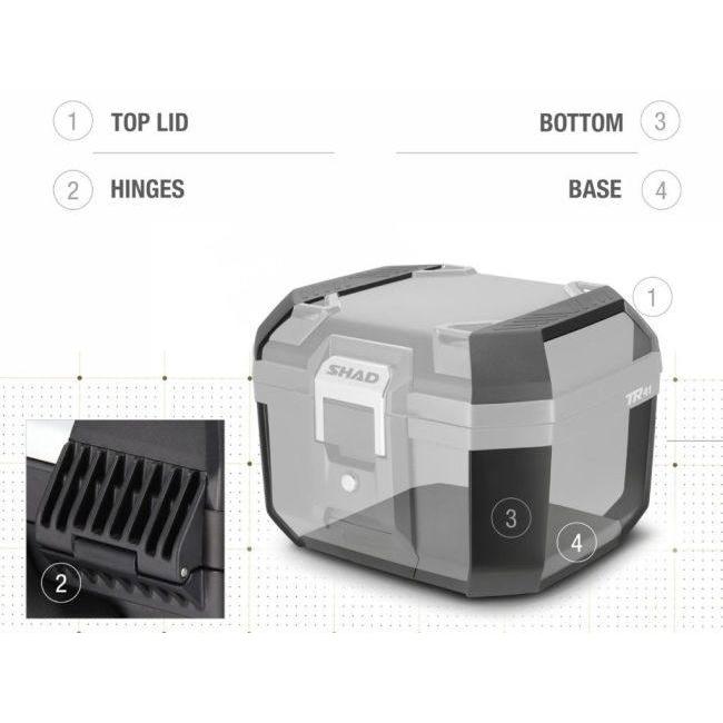 SHAD シャッド トップケース TERRA TR41 カラー：アルミパネル トップケース・テールボックス 車体用バッグ・ケース : ウェビック1号店 - 通販 - Yahoo!ショッピング