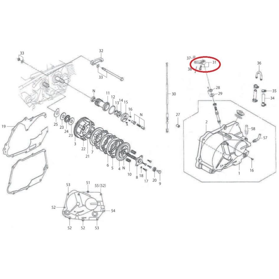 SP武川 SPタケガワ 【補修部品】レリーズアーム :541544:ウェビック1号店 - 通販 - Yahoo!ショッピング