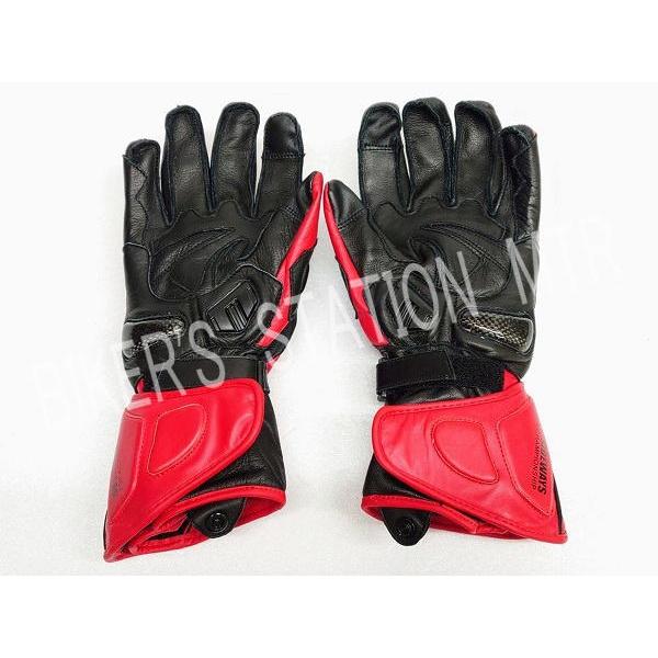 GREEDY グリーディー GSR-2301 ハードレーシンググローブ レッド レザーグローブ レーシンググローブ ライディンググローブ ...